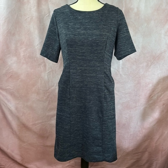 Covington | Dresses | Covington Blue Knit Bodycon Mini Dress Sz M ...